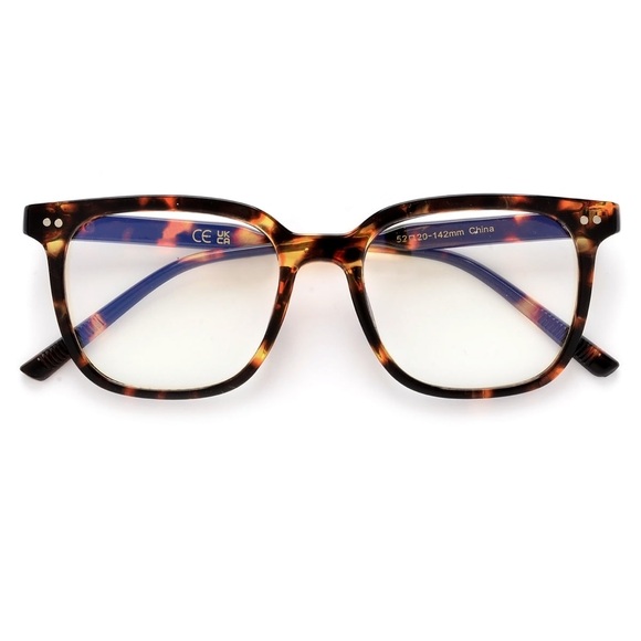Zara | Accessories | Nwt Tortoise Shell Blue Light Glasses Large Frame ...
